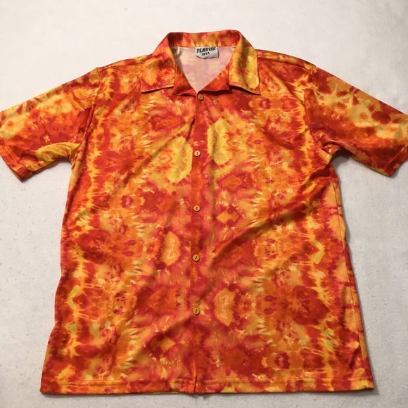 platix idol | Shirts | Vintage 99s Lava Tiki Idols Tie Dye Poly ...